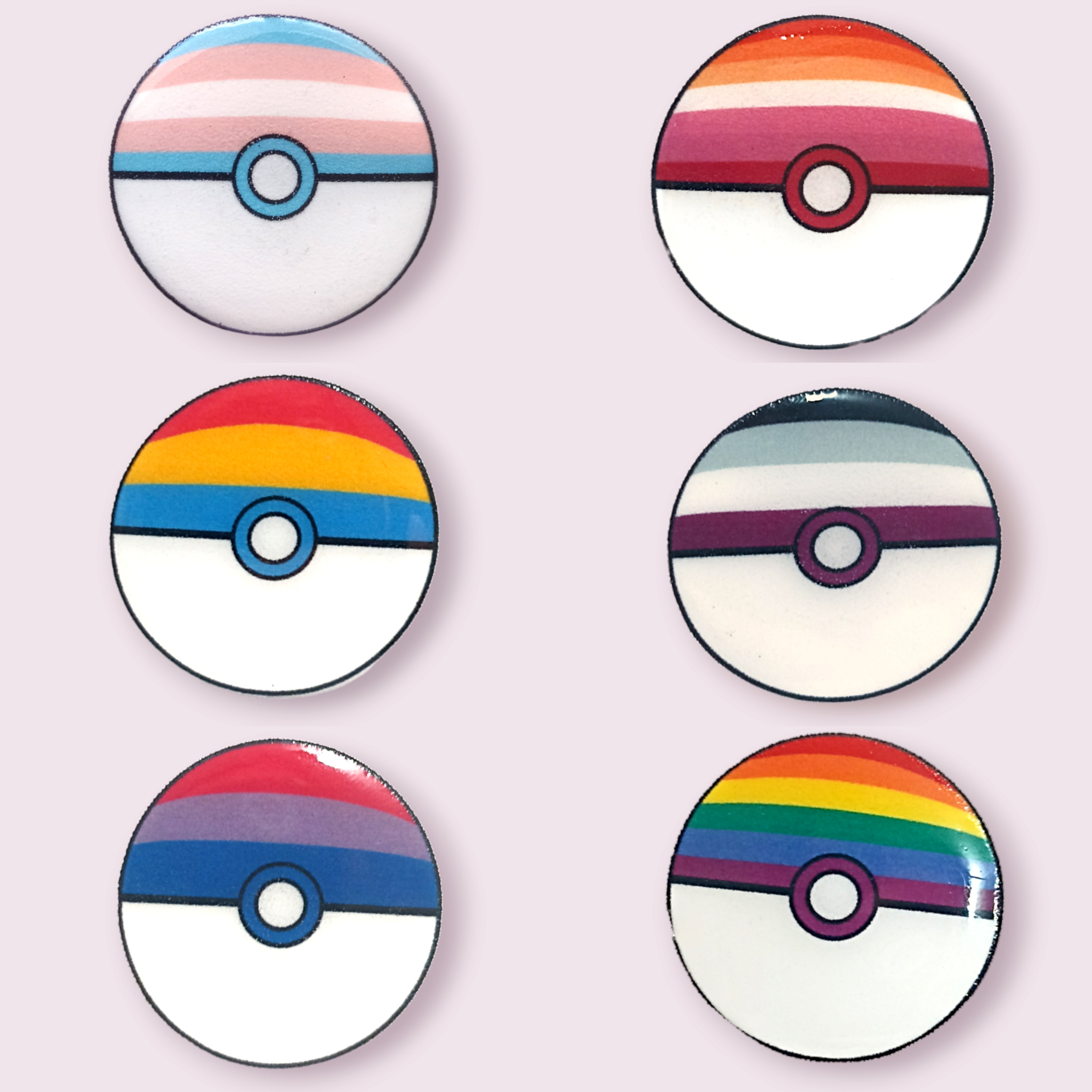 Pokémon Inspired LGBTQIA+ Pride Pin – The Raven's Claw