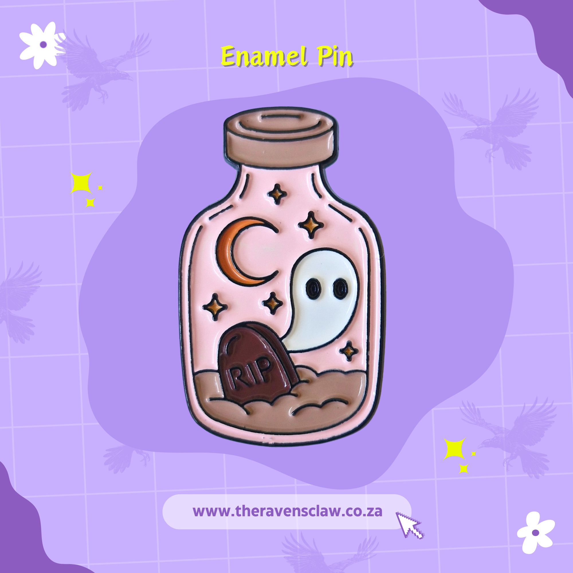 Ghost Jar Pin – The Raven's Claw